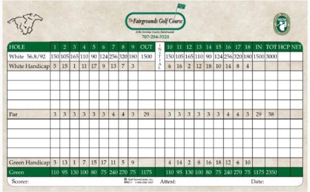 Course Details - Fairgrounds Golf Course in Santa Rosa, CA